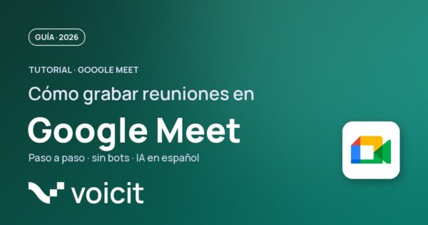 How to record a meeting in Google Meet (2026, step by step) | Voicit